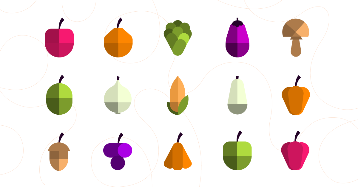 Autumn Fruits & Vegetables Pack - Icons pack | Illustation.io